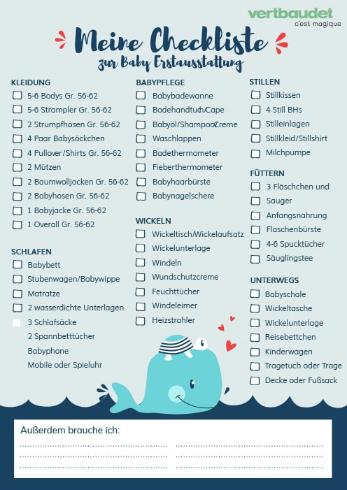 Baby-Erstausstattung: Übersichtliche Checkliste | vertbaudet.de